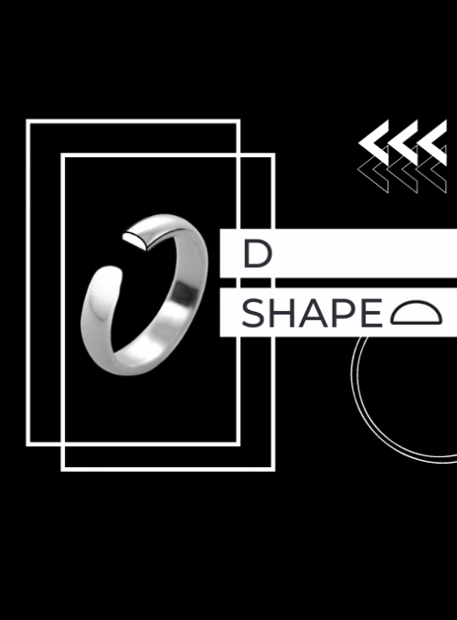 5mm D Shape Heavy Wedding Ring in 18ct Yellow Gold | The Wedding Rings Co.